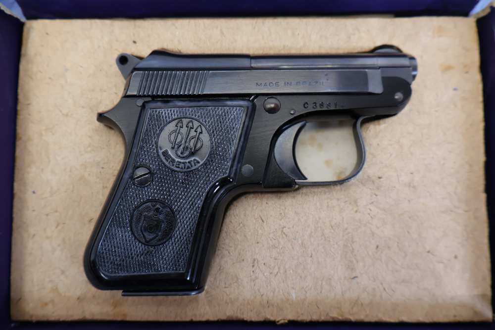 BEAUTIFUL BERETTA MODEL 950B SEMI-AUTO .22 SHORT W/ ORIG. BOX BRAZIL ...