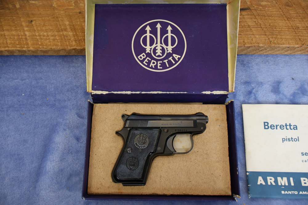 BEAUTIFUL BERETTA MODEL 950B SEMI-AUTO .22 SHORT W/ ORIG. BOX BRAZIL ...