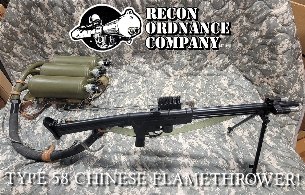 Type 58 Chinese Flamethrower, UNISSUED! T 58 Flame Thrower - Everything ...