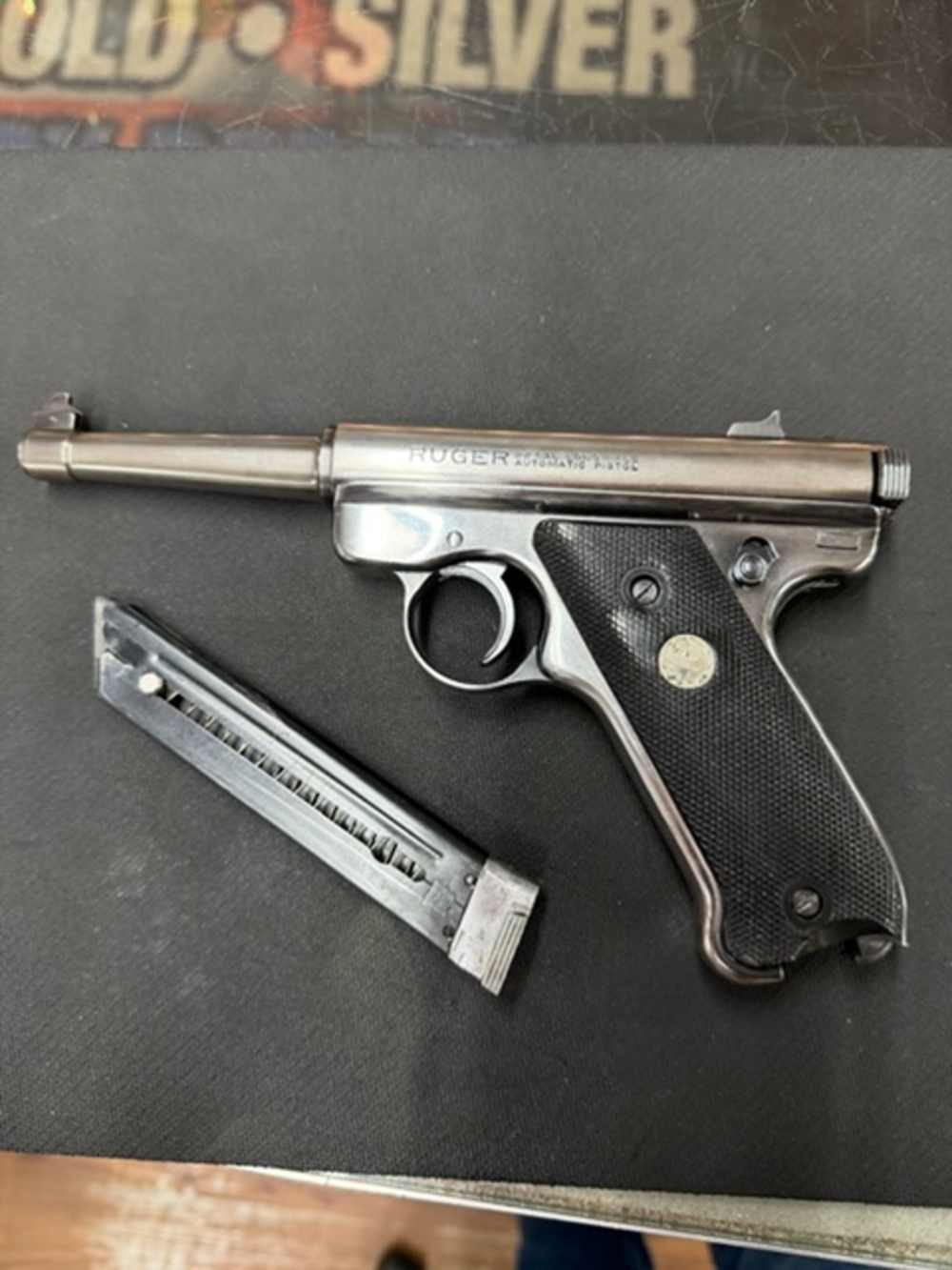 PENNY AUCTION!! RUGER MARK II STAINLESS ONE MAG ! GREAT SHAPE ! - Semi ...