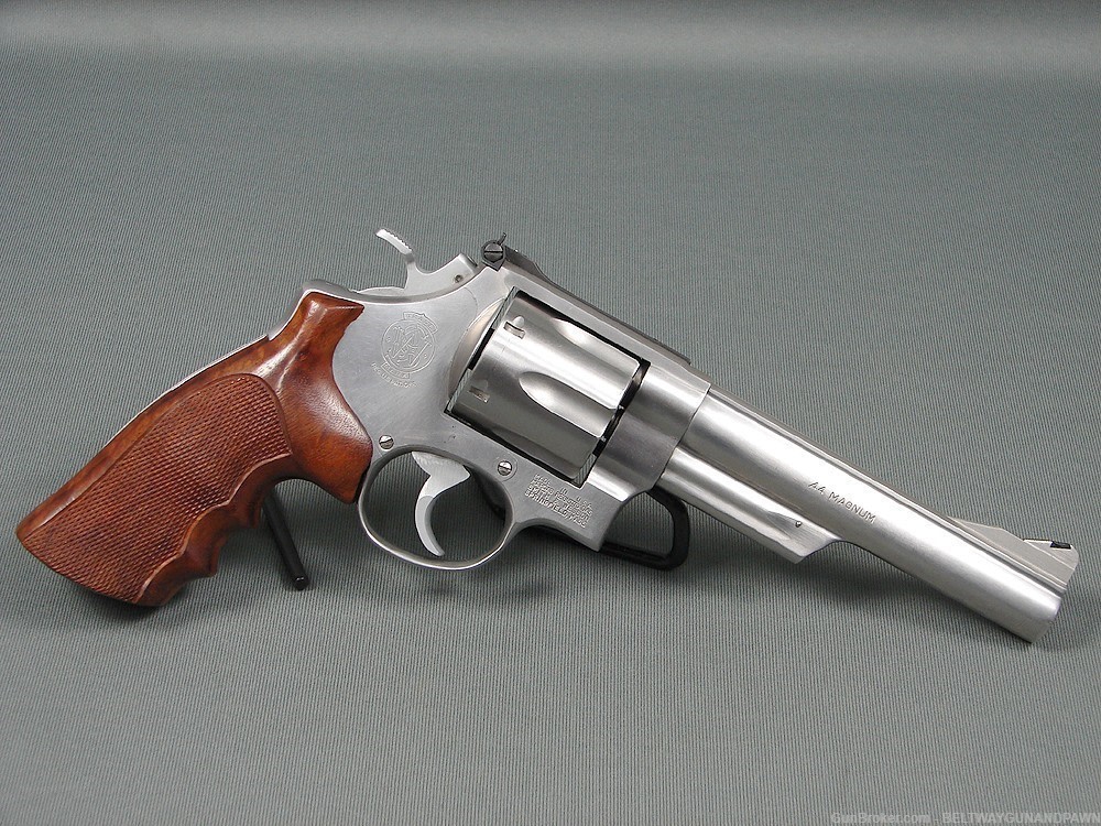 S&W Smith & Wesson 629-1 44 Magnum Stainless 6" w/Matching Box Mfg 1986 ...