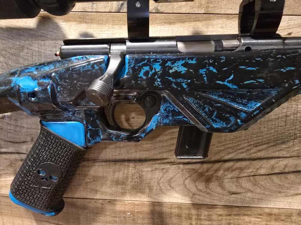 Citadel TRAKR 22LR bolt action rifle, custom finish, 4-16x40 scope ...