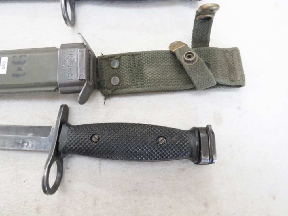 2 USGI M7 AR-15 M16 Bayonets & Scabbards Conetta & BOC Bayonet - Other ...