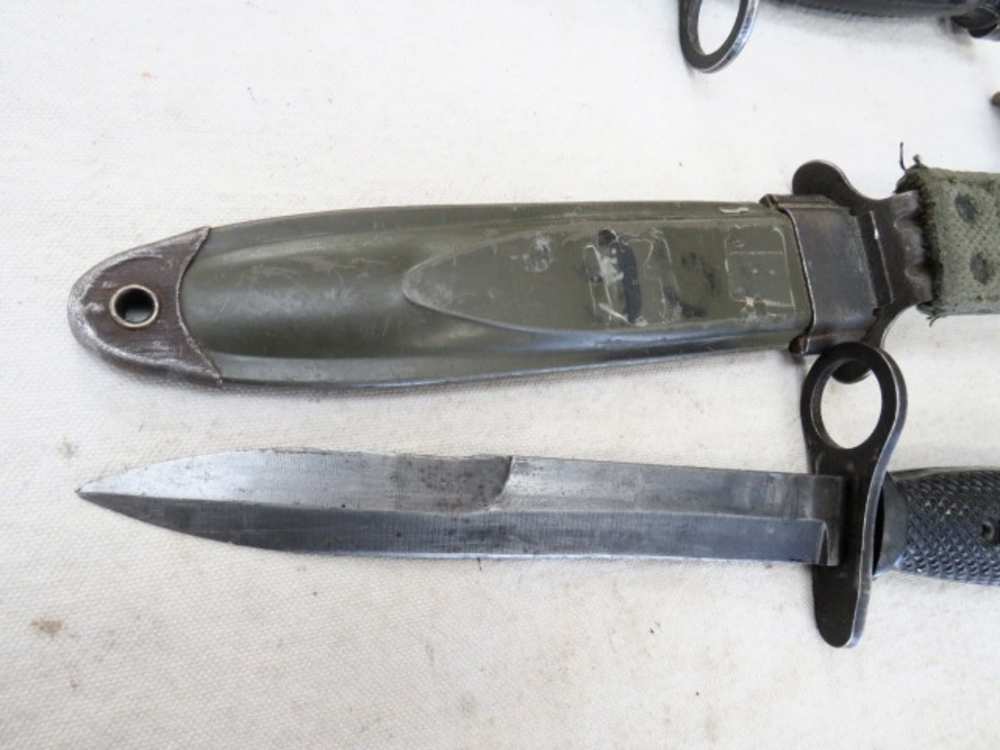2 USGI M7 AR-15 M16 Bayonets & Scabbards Conetta & BOC Bayonet - Other ...