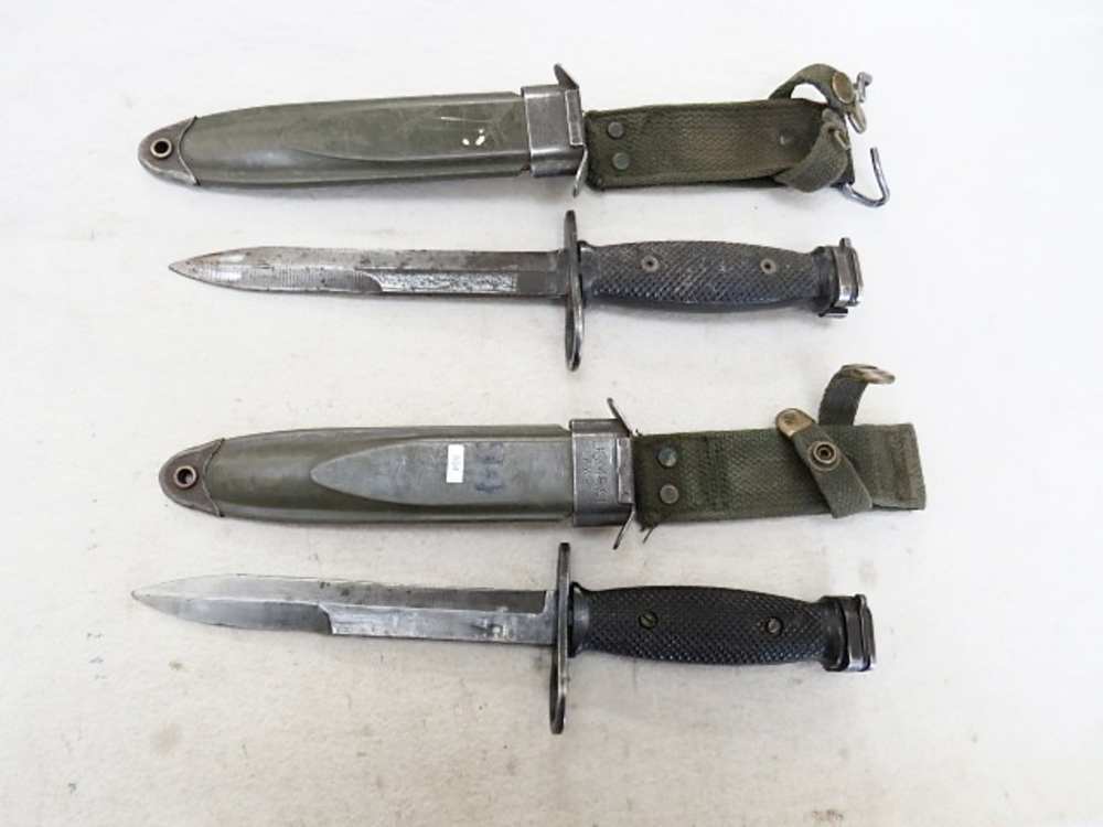 2 USGI M7 AR-15 M16 Bayonets & Scabbards Conetta & BOC Bayonet - Other ...