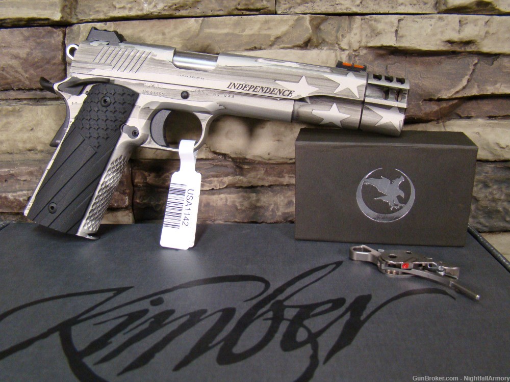 Kimber Independence 1911 pistol w Nighthawk Custom drop-in trigger ...