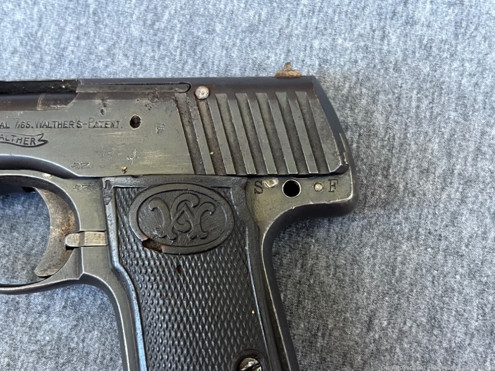 WWI Imperial German Walther Model 4 w/ Military Proof Mark Gunsmith ...