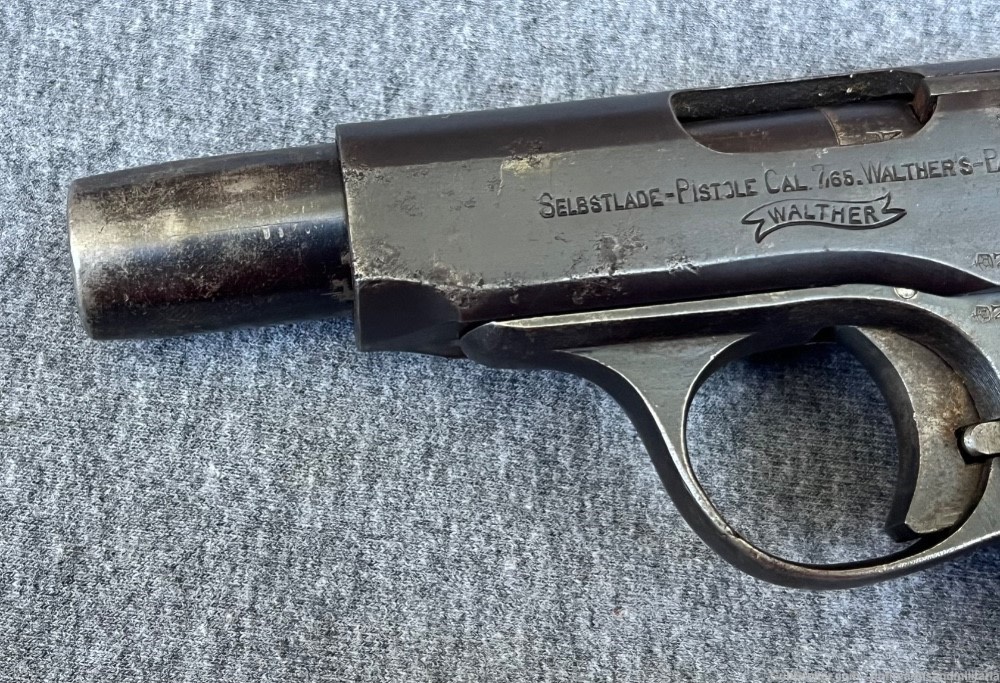 WWI Imperial German Walther Model 4 w/ Military Proof Mark Gunsmith ...