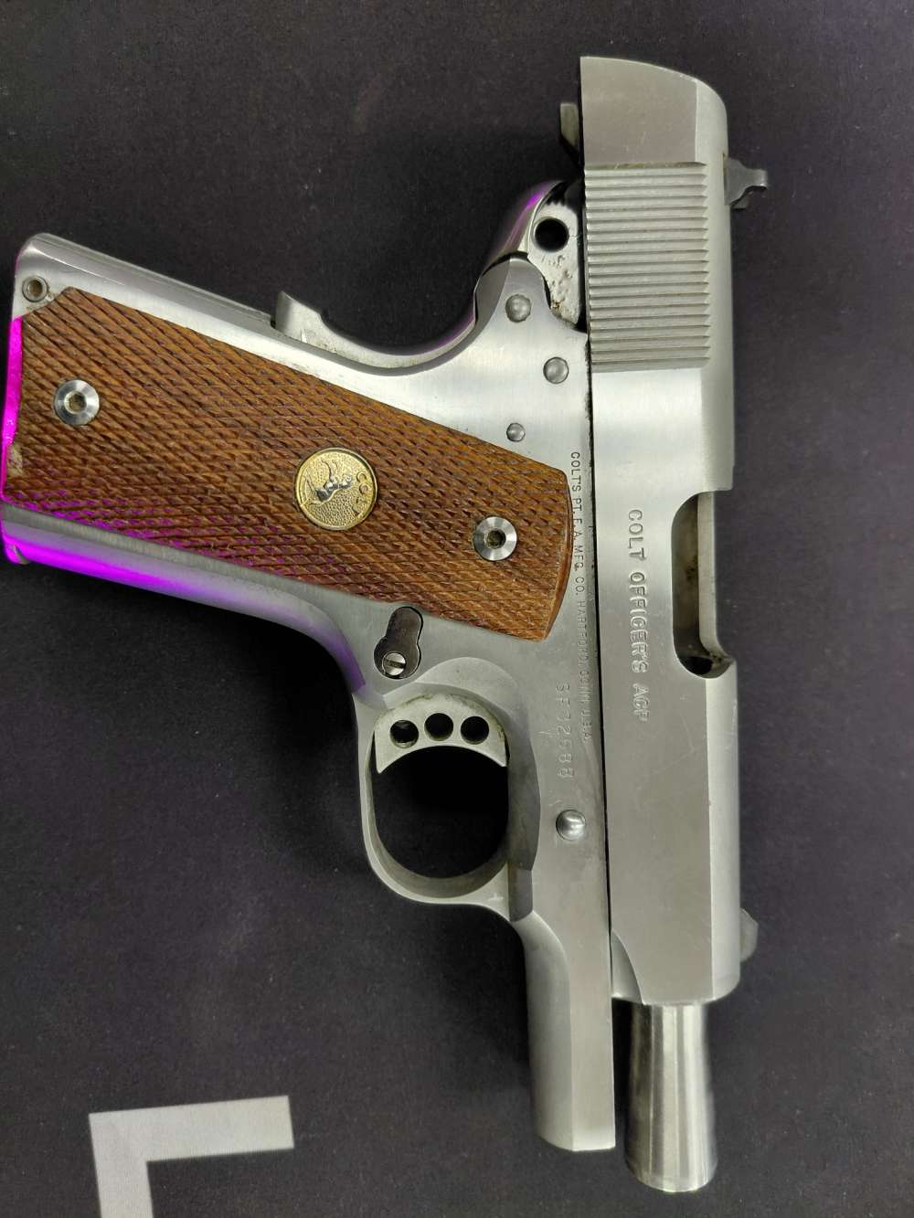 Colt MK-IV Series 80 COLT OFFICER'S ACP STAINLESS PRICE DROP - Semi ...