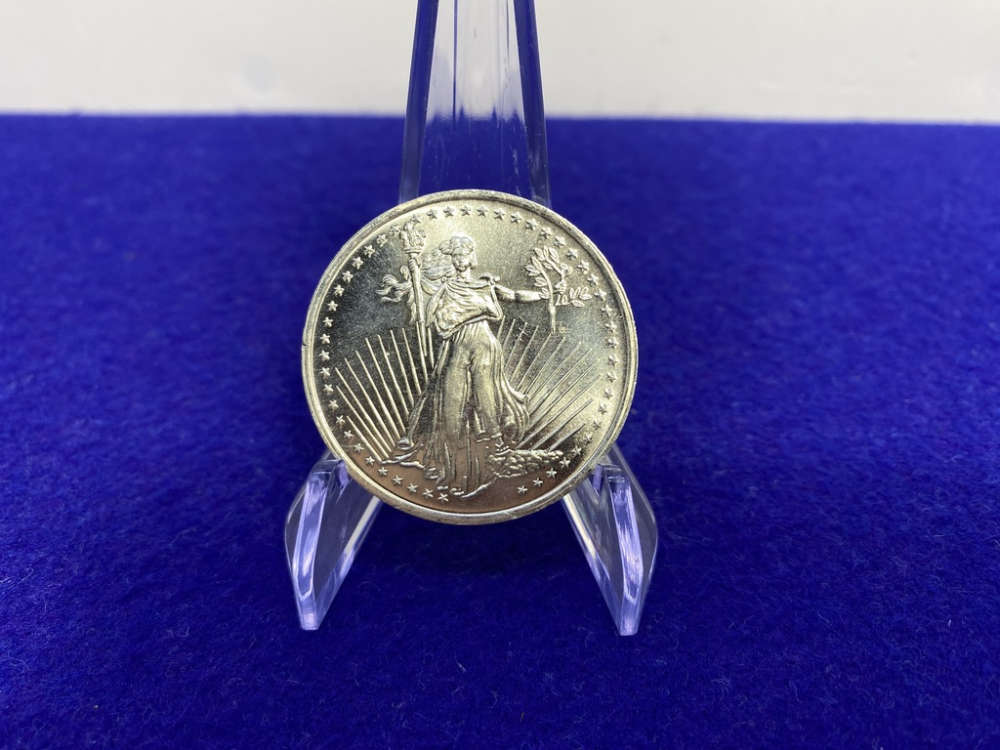 (1) Silver Towne *1 TROY OUNCE .999 FINE SILVER* Very Desirable 1oz Rnd ...