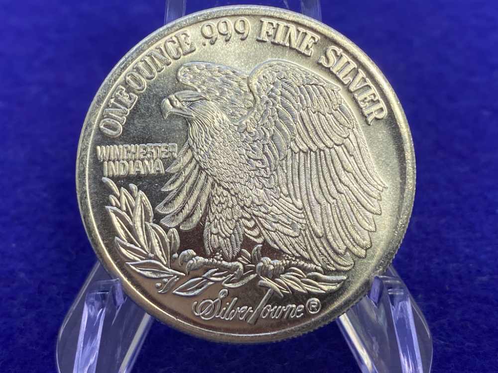 (1) Silver Towne *1 TROY OUNCE .999 FINE SILVER* Very Desirable 1oz Rnd ...