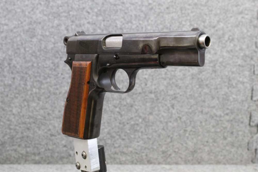 FN Browning Hi Power 9mm Surplus Pistol with Stock Slot. 4 digit serial ...
