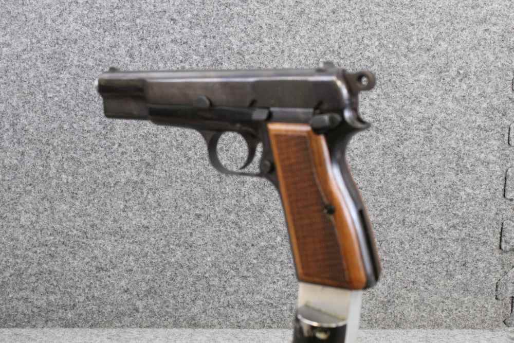FN Browning Hi Power 9mm Surplus Pistol with Stock Slot. 4 digit serial ...