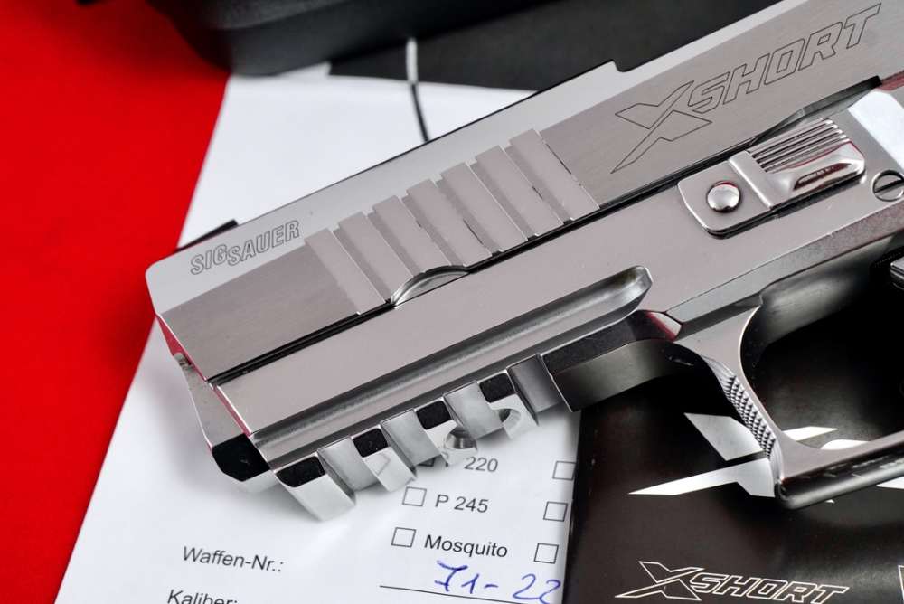 Very Rare Sig Sauer Mastershop X-Short 9mm Chrome & Carbon NIB - Semi ...