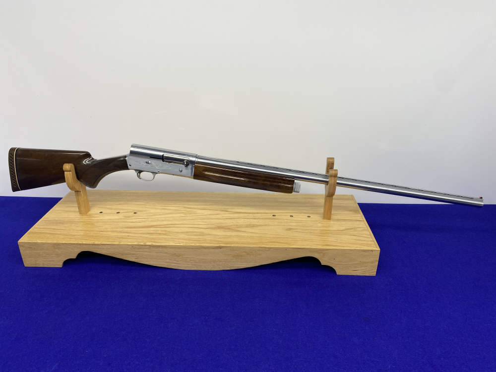 1982 Browning A5 "Magnum Twelve" 12ga 32" *CUSTOM SATIN NICKEL FINISH ...