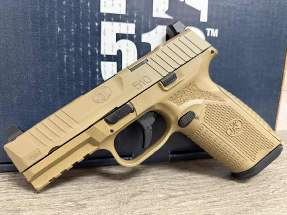 FN HERSTAL 510 MRD FDE 10MM FLAT DARK EARTH 66-101380 BRAND NEW - Semi ...