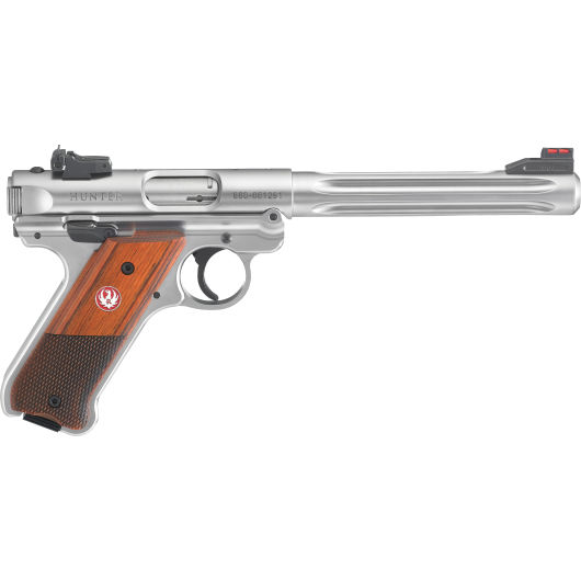 40118 Ruger Mark IV Hunter 22 LR 6.9" Satin Stainless Steel - Semi Auto ...