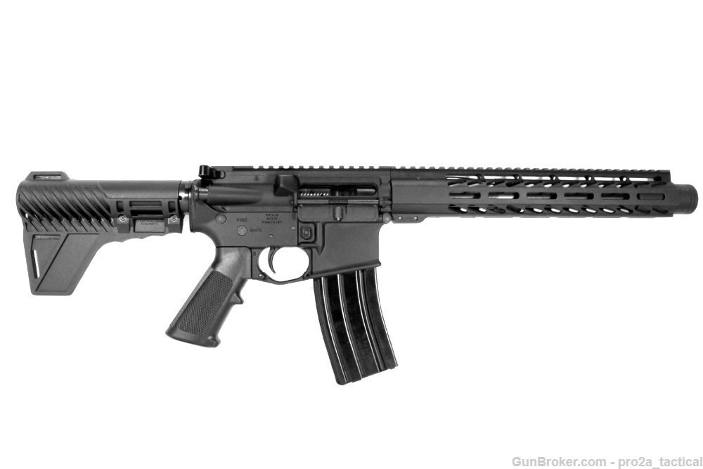 PRO2A TACTICAL PATRIOT 10.5 inch AR-15 9x39 Russian M-LOK Pistol w/Can ...