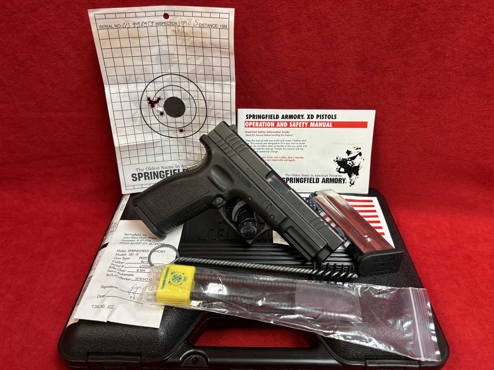 Springfield XD, 9mm, 2-10rd Magazines, Case/Paperwork, 2002 - Semi Auto ...