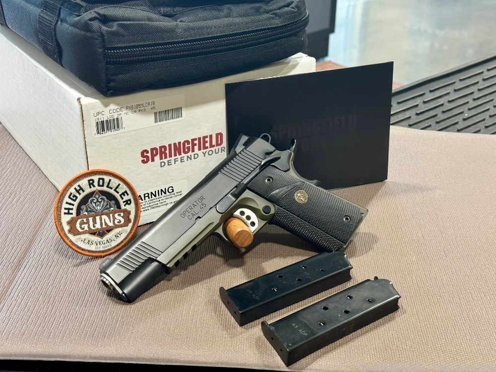NEW SPRINGFIELD MARINE OD GREEN MC OPERATOR LOADED 191145ACP 2X7RD CA ...