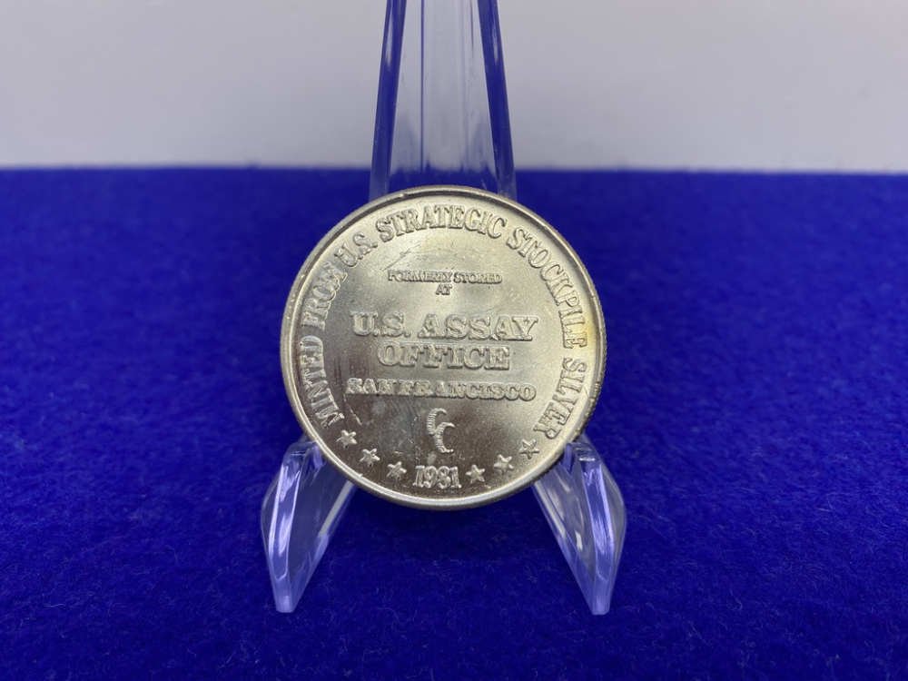 *PURE SILVER* 1981 US Assay Strategic Stockpile *1oz .999 FINE Silver ...