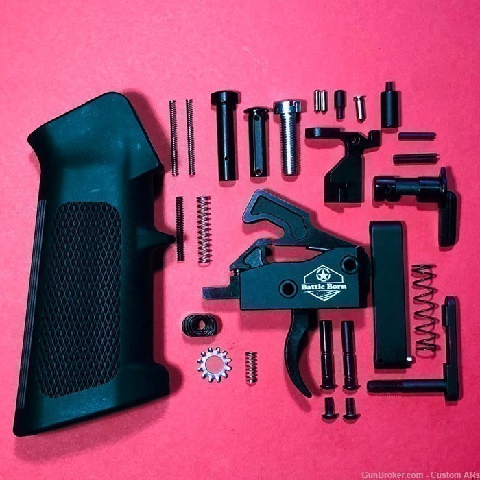 AR-15 Lower Parts Kit with Battle Born Adjustable Drop-in Trigger ...