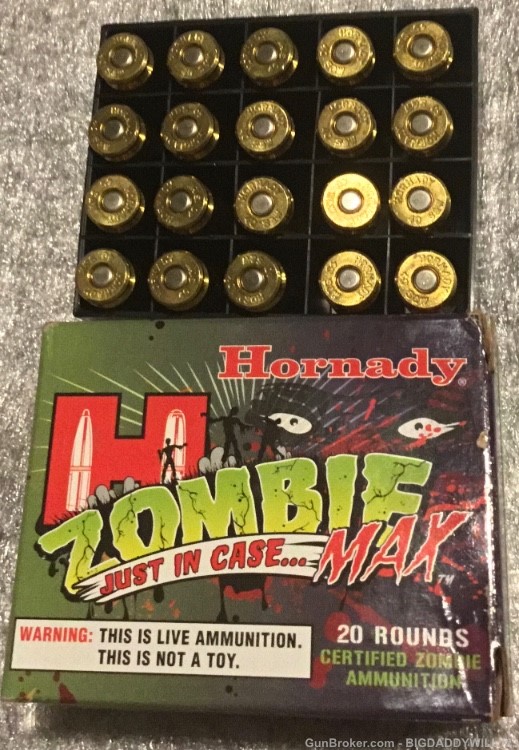 Hornady Z-Max ZOMBIE 40 S&W Smith & Wesson ZMax 165 GR .40S&W 1 BOX ...