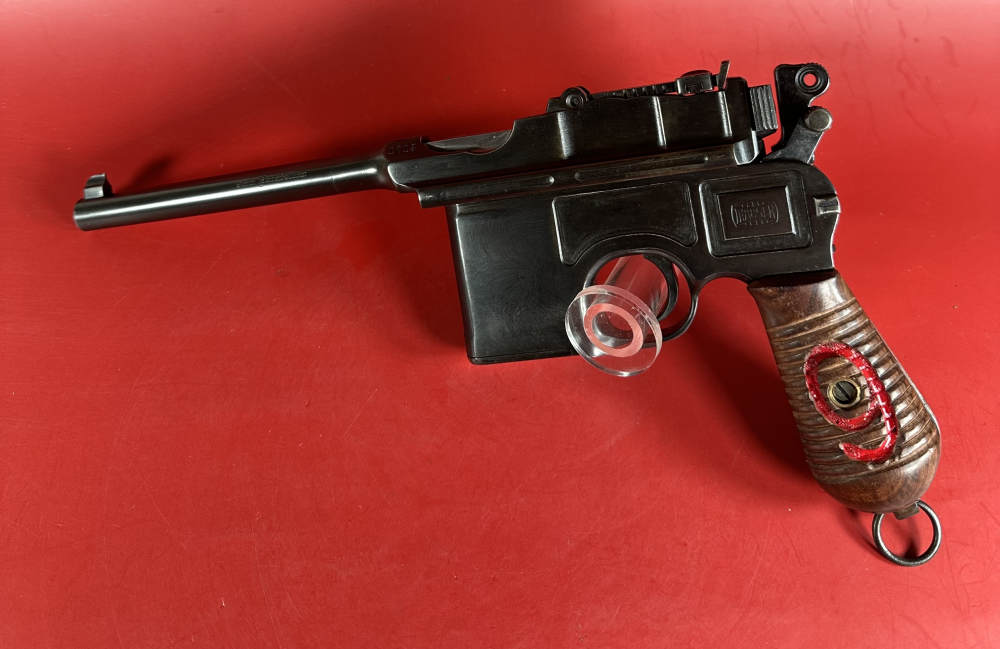German Mauser C96 Broomhandle Red 9. 9mm luger. Excellent Condition ...