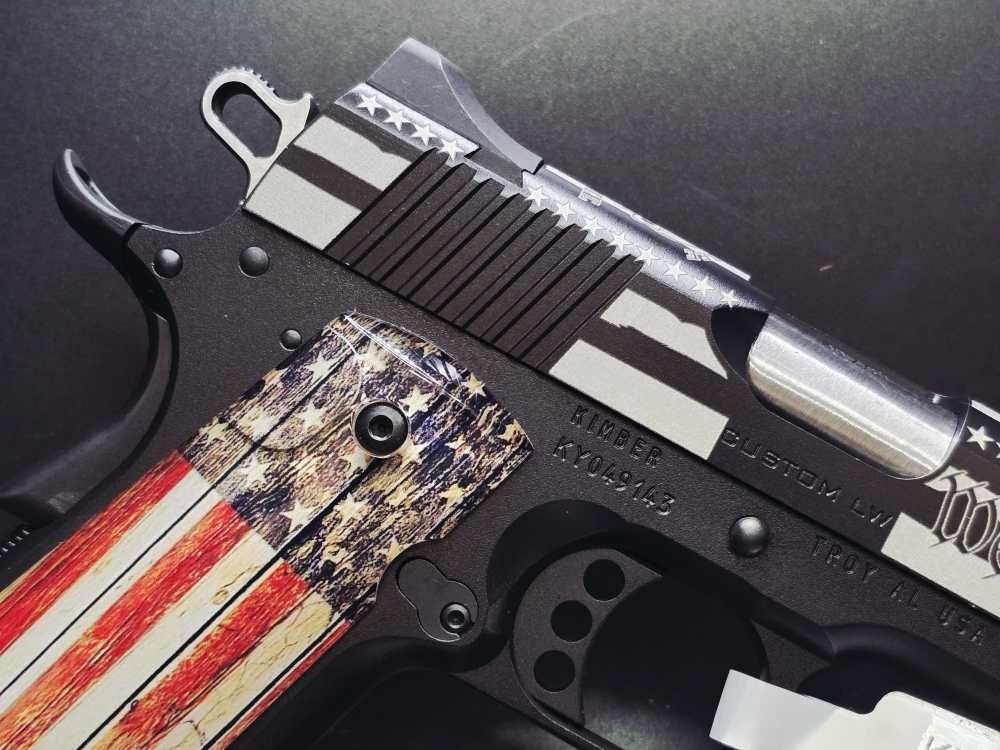 We The People Engraved KIMBER 1911 Bundle 45ACP DK Customs Penny Auction - Semi Auto Pistols at ...