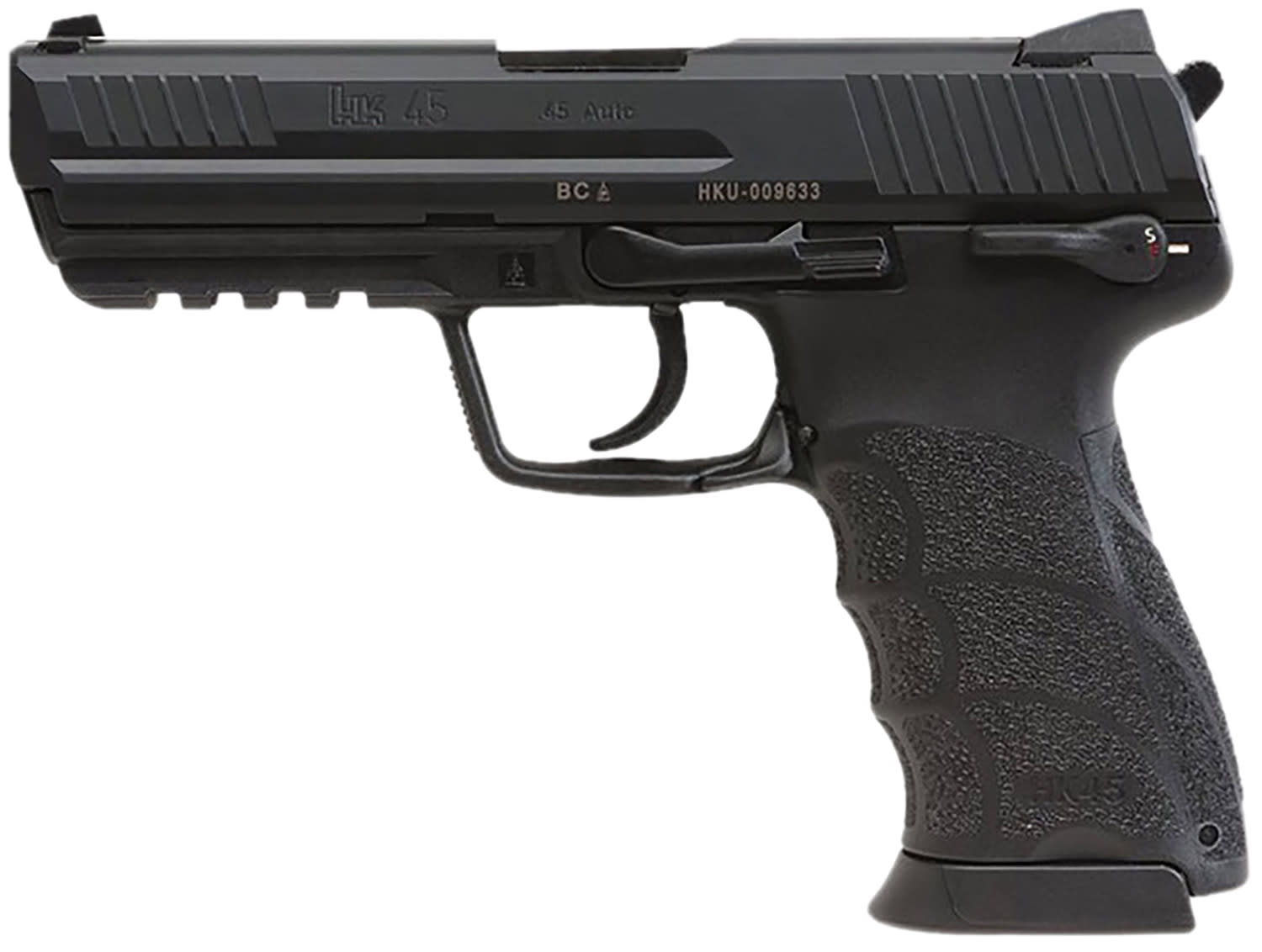 HK HK45 V1 45 ACP Pistol 10+1 4.46 Black Polygonal Rifled Barrel ...
