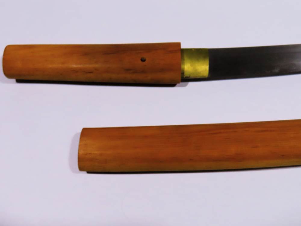 WWII Japanese Katana Samurai Sword Signed Kanekuni Kin Saku Gendaito c ...