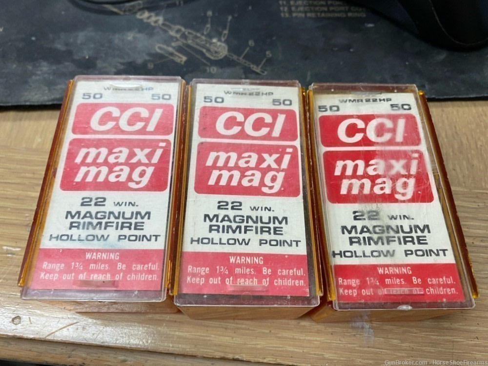 Vintage CCI Maxi Mag .22 Magnum 146rd WMR22HP - Vintage Ammo at ...