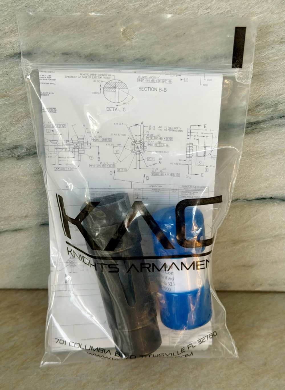 KAC Knights Armament 7.62mm OG Flash Hider Long Closed Tine SR25 EMC ...