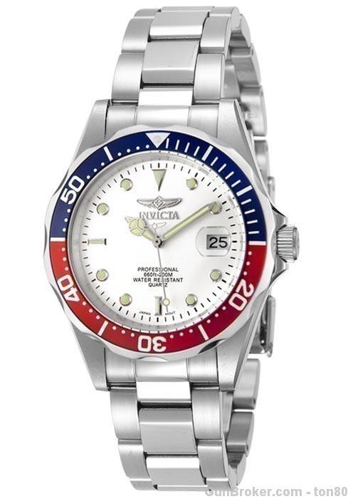 Invicta men's Pro Diver white dial stainless 8933 - Wrist Watches at ...