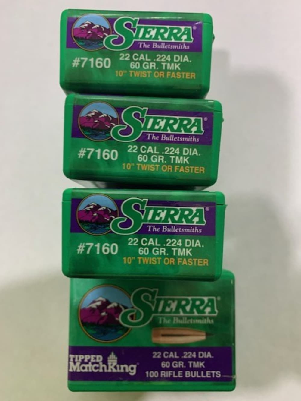 400 Count Sierra 22 cal 60gr. TMK part 7160 - Other Reloading Supplies ...