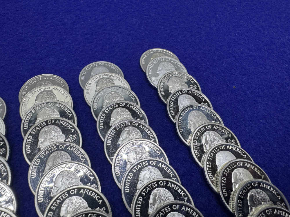 1 ROLL 90% Silver Proof State Quarter -SILVER QUARTERS- *7.23 Troy ...
