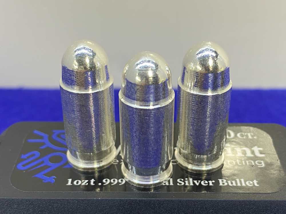 Mason Mint .45acp SILVER BULLETS *Original Box* 10 Troy Ounces .999 ...