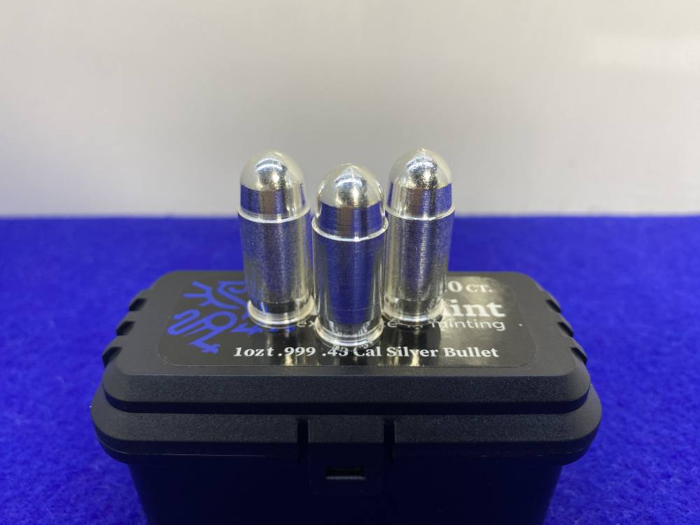 Mason Mint .45acp SILVER BULLETS *Original Box* 10 Troy Ounces .999 ...