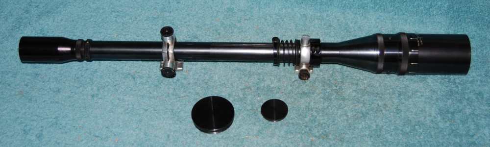 J. Unertl Rifle Scope 15X w/ Fine Crosshair Reticle, Posa Mounts & Caps ...