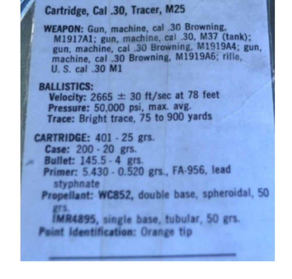 USGI Surplus M25 30 CAL .308 145 Gr ORANGE TRACER PULLED 100 Bullet LOT ...