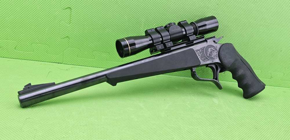 TC THOMPSON CONTENDER * 44 MAGNUM 14" BRL + LEUPOLD M8 EXTENDED E.R ...