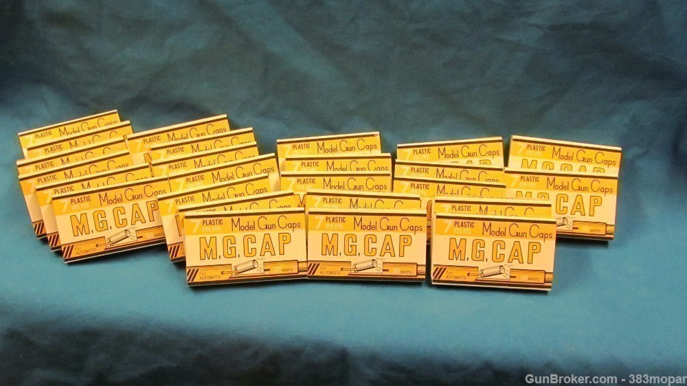 1 Box of 100 shots 7mm MGC Model Gun Caps Automatics Thompson M1 1921 ...