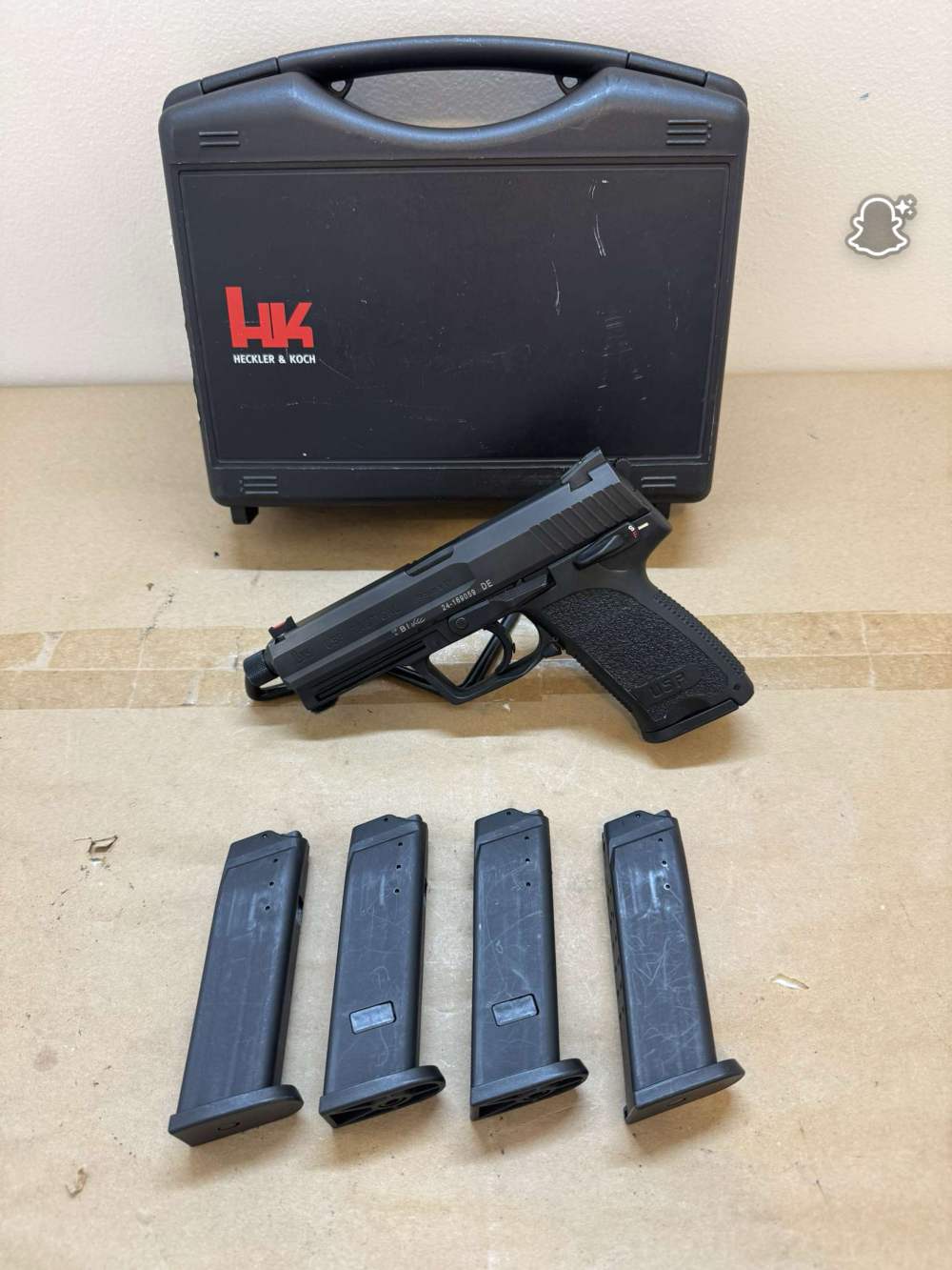 HK USP Tactical 9mm – Threaded Barrel – Night Sights – 4 Magazine ...