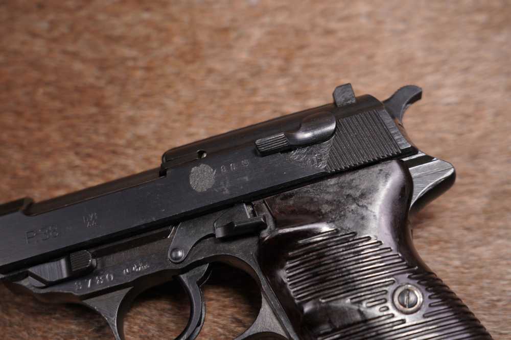 WWII NSDAP German Mauser byf 44 P.38 P-38 P38 9mm Semi-Auto Pistol 1944 ...