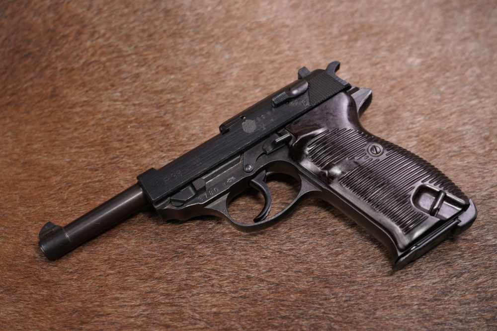 WWII NSDAP German Mauser byf 44 P.38 P-38 P38 9mm Semi-Auto Pistol 1944 ...