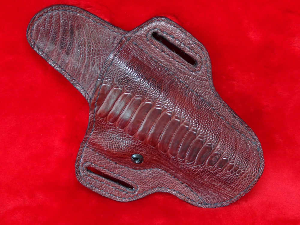 1911 Leather Holster Genuine Ostrich Leg Skin - Holsters at GunBroker ...