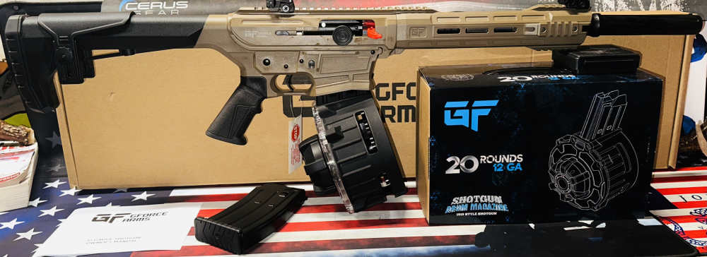 New GForce Arms GF25 Semi Automatic 12 Gauge Shotgun w 20 Round Drum ...
