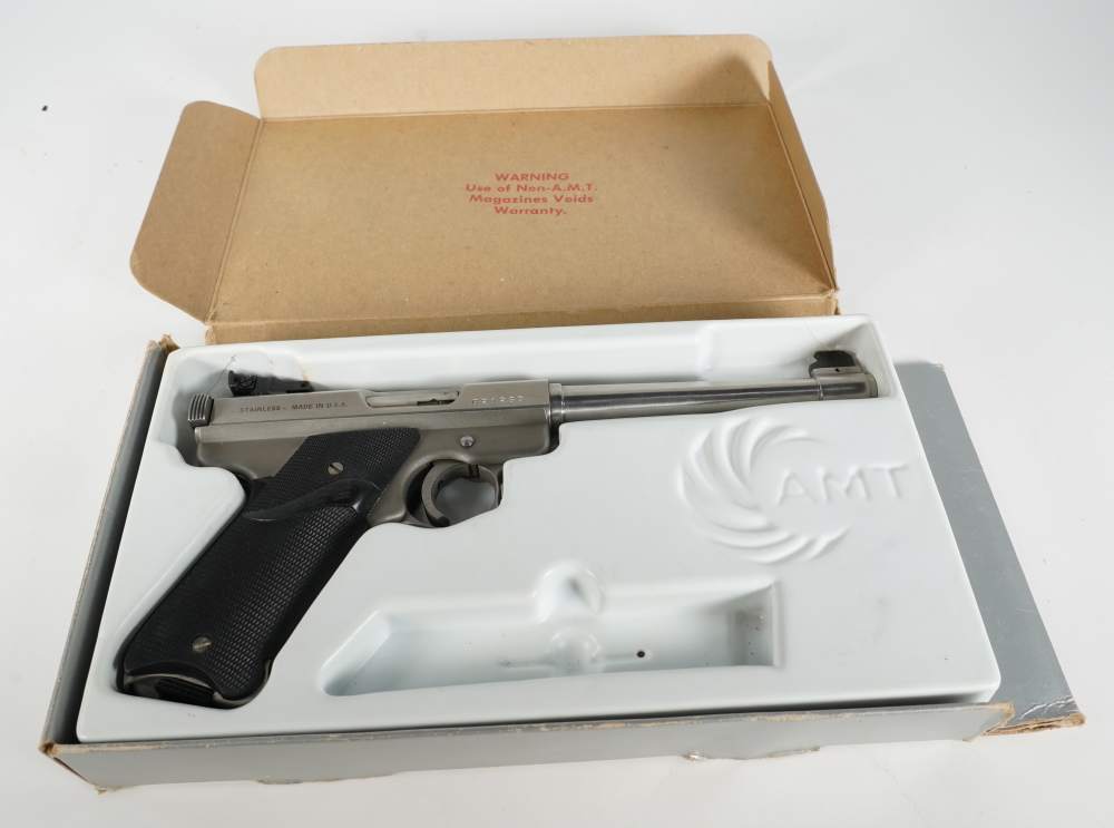 AMT Lightning 22lr With box and 1 mag RARE SS *USED* - Semi Auto ...