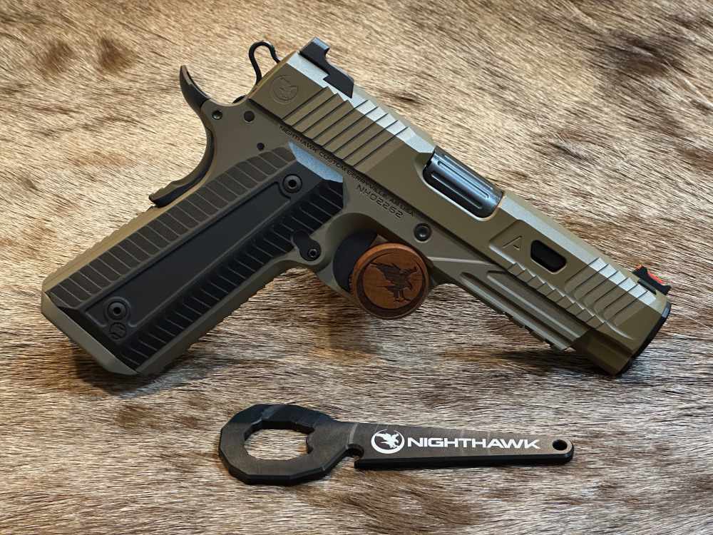 NEW NIGHTHAWK CUSTOM AGENT 2 COMMANDER RECON 1911 9MM SAND HAWK FINISH ...