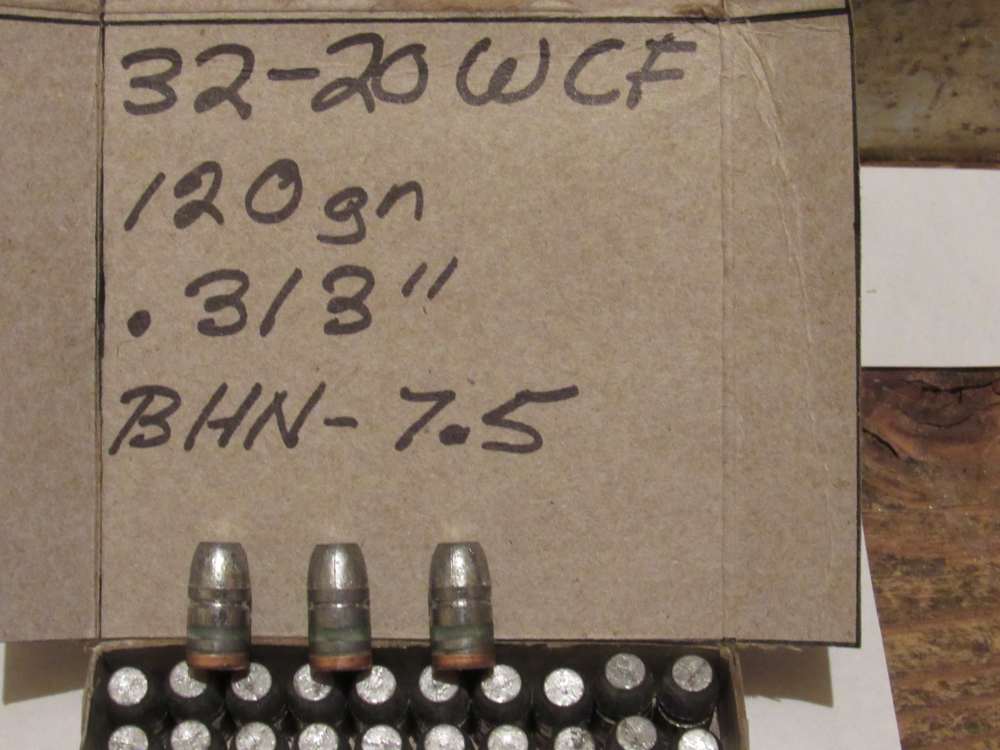 100 bullets - 32 - 20 -120 grain bullets - .313" - BHN - 7.5 ...